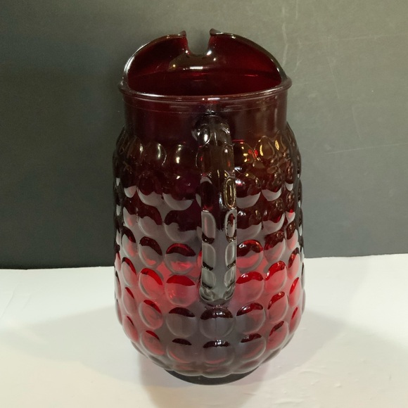 Anchor Hocking | Dining | Pitcher Bubble Ruby Red Glass Anchor Hocking ...